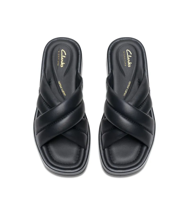 Clarks - Alda Glide Black Leather - sfiggas.gr